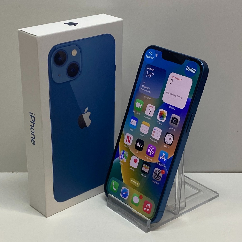 Pre-owned Apple Apple iPhone 13 Unlocked Model A2633 128GB in Blue ...